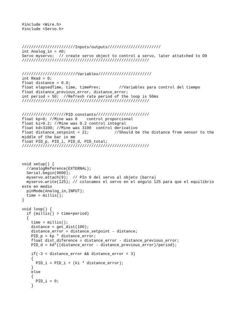 Balanza Codigp | PDF