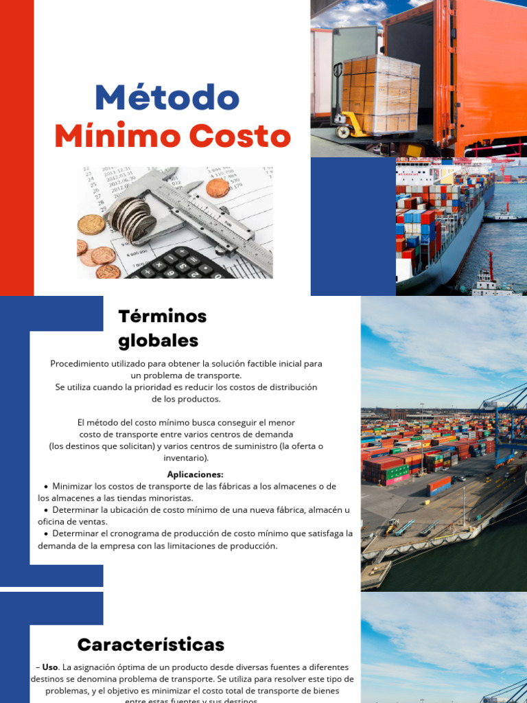 3 METODO MINIMO COSTO | PDF | Transporte | Oferta (economía)
