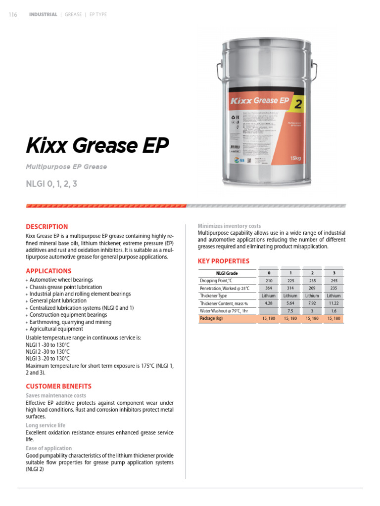 PDS - Grease Ep (E) | PDF | Building Engineering | Secondary Sector Of ...