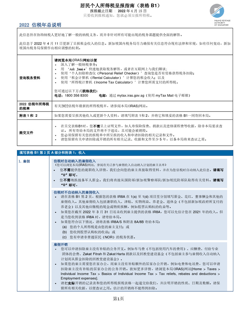 Guide To Form B1 Chinese Pdf