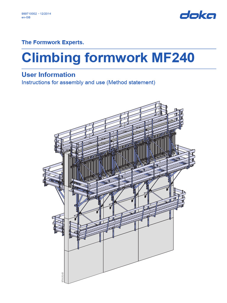 Acrow Climbing Formwork mf40 User Information | PDF | Safety ...