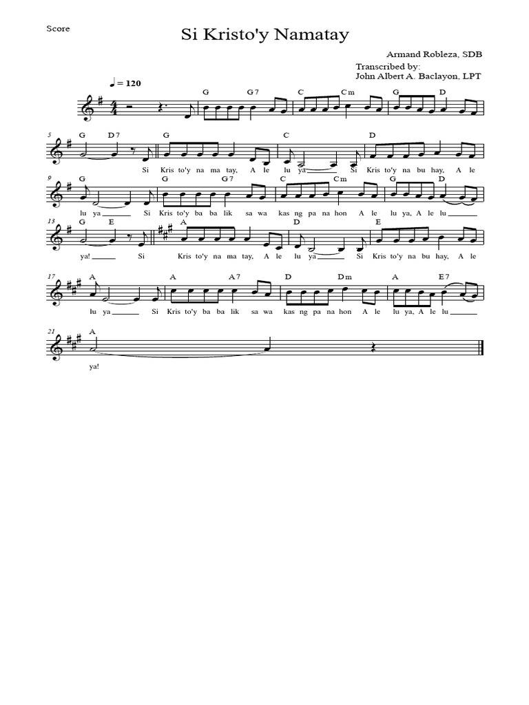 SI KRISTO'Y NAMATAY - Armand D. Robleza, SDB | PDF