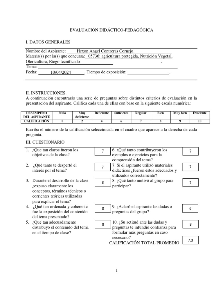 Formato-Evaluac Pedagogica | PDF