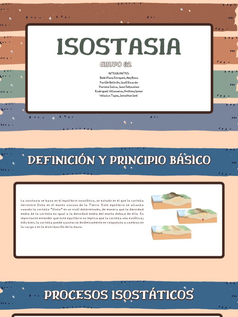 Principios de Isostasia en Geología | PDF | Tierra | Ciencias de la Tierra