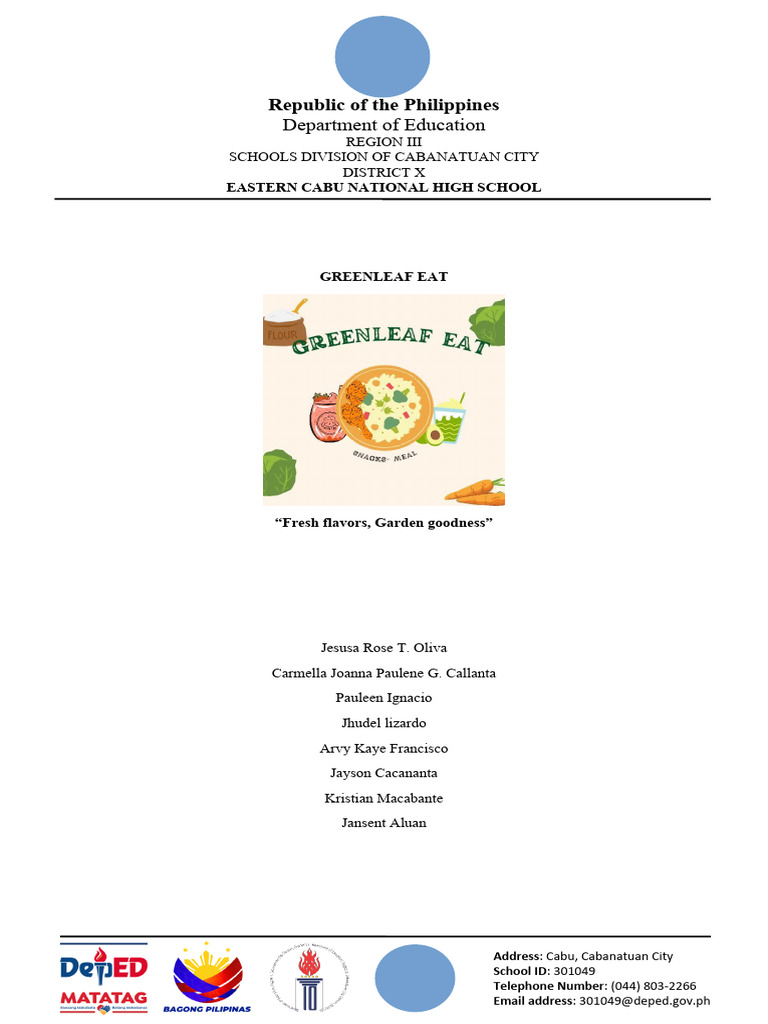 Sample Business Plan Pdf Restaurants Waiting Staff