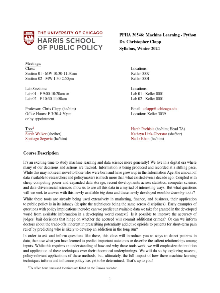 Machine Learning with Python Syllabus | PDF | Machine Learning | Computer Programming