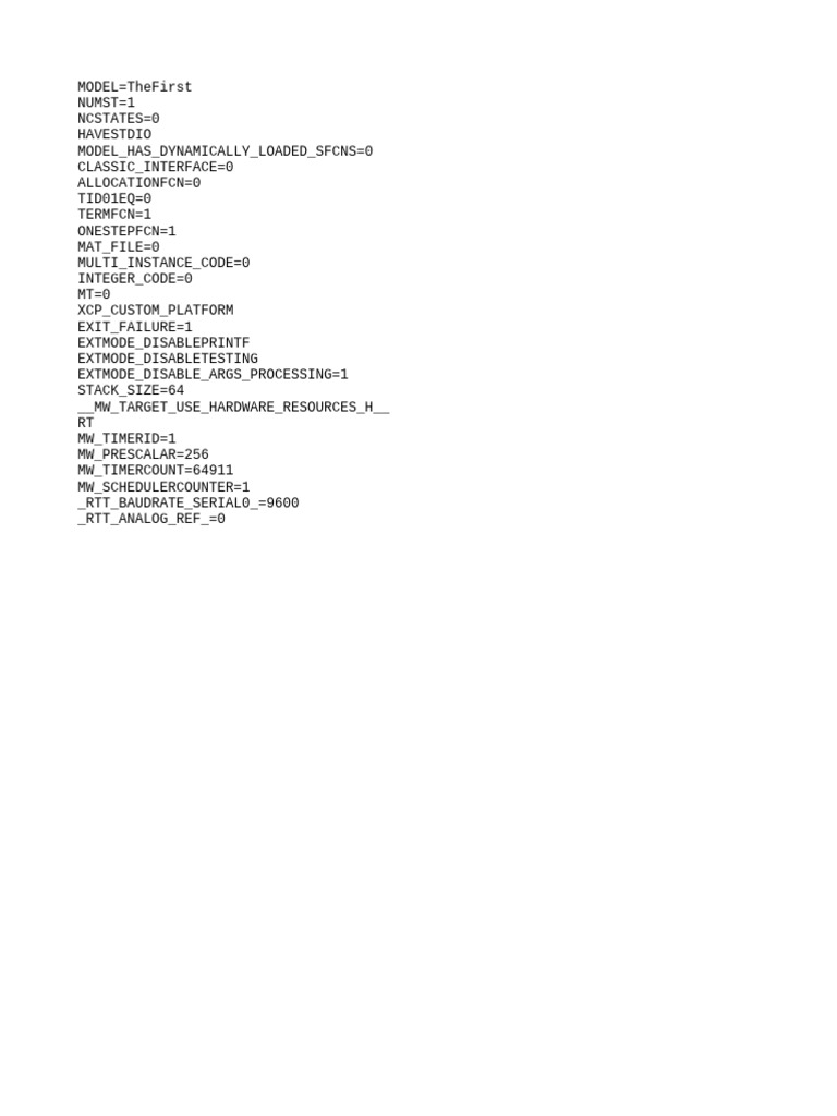 Model Configuration Parameters Overview | PDF | Computers