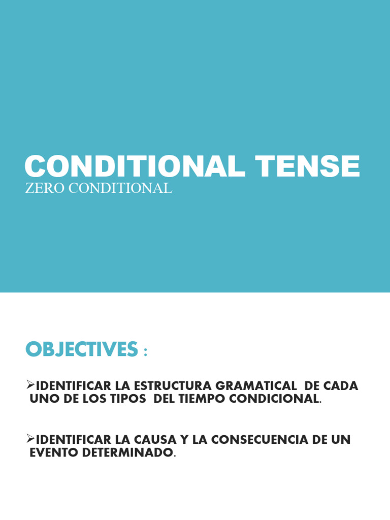 Zero Conditional Grammar and Practice | PDF