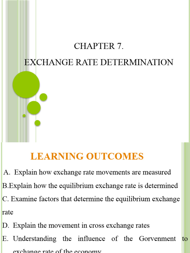 Exchange Rate Determination Explained | PDF | Exchange Rate | Balance ...