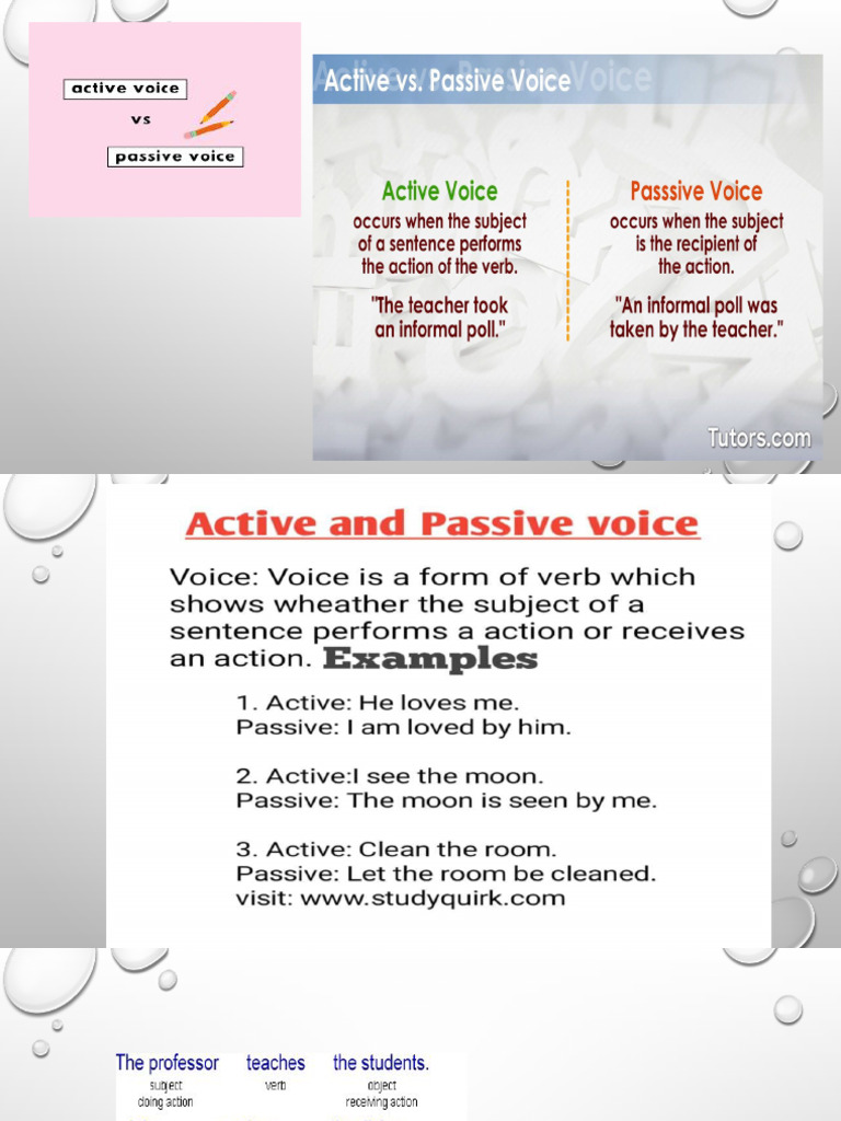 Passive and Active Voice | PDF