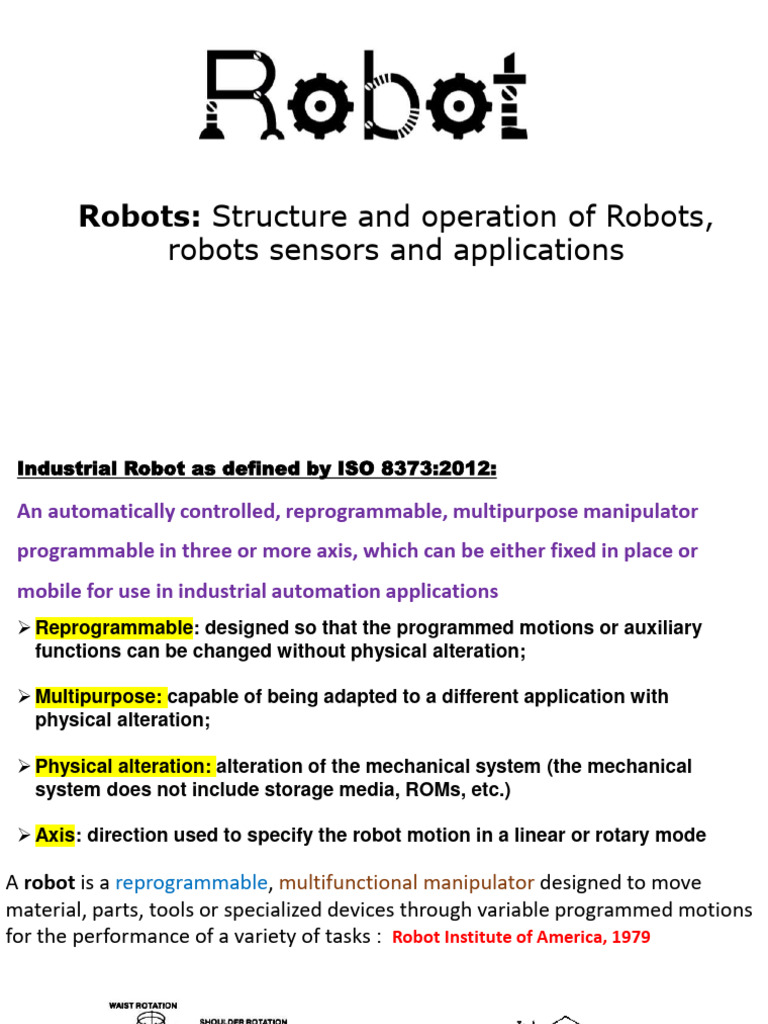 Industrial Robot Structure and Functions | PDF | Rotation | Robot