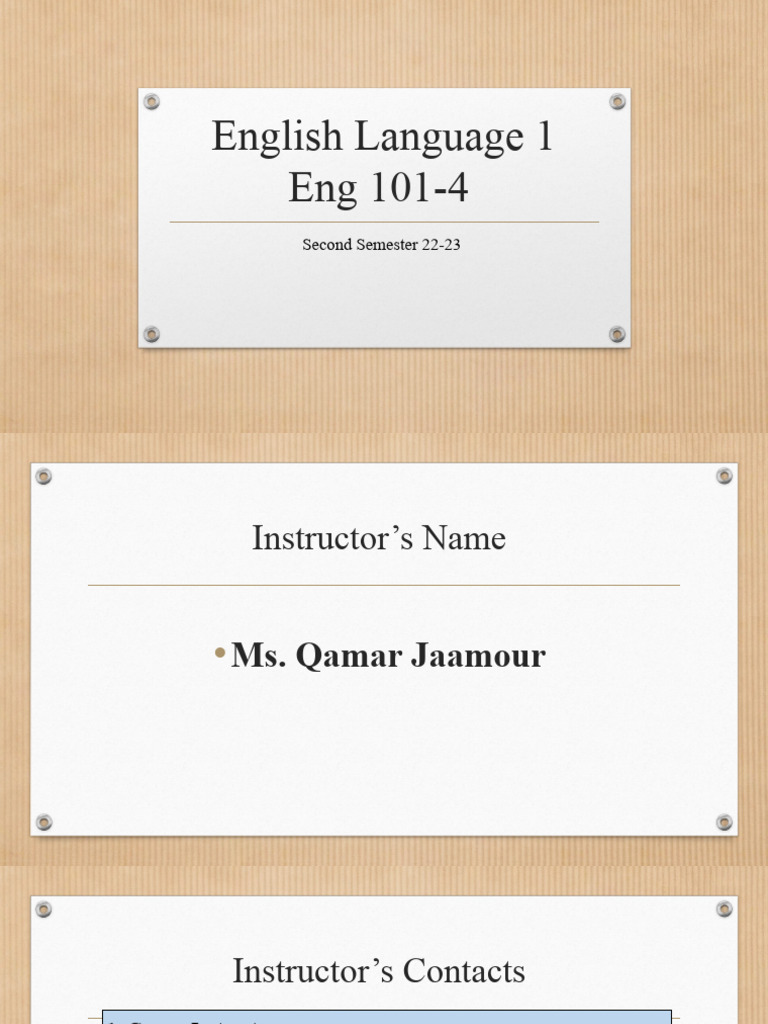 English 101 Course Overview 22-23 | PDF
