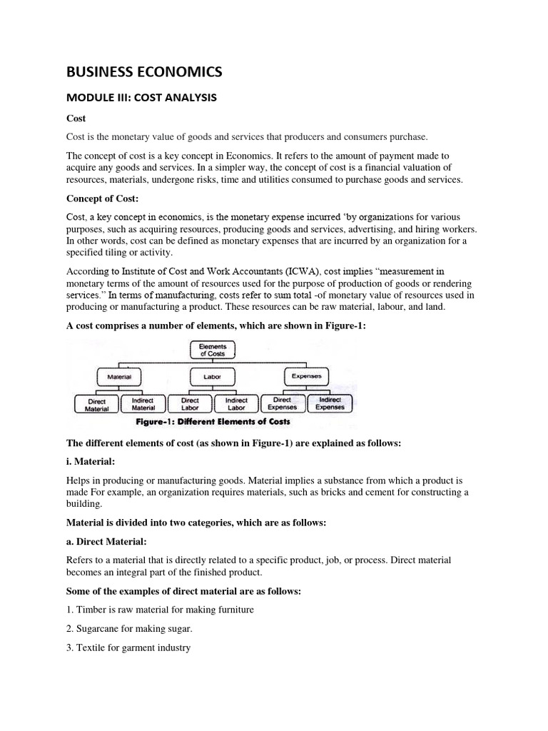 MODULE 3 Cost and Classification | PDF | Cost | Expense
