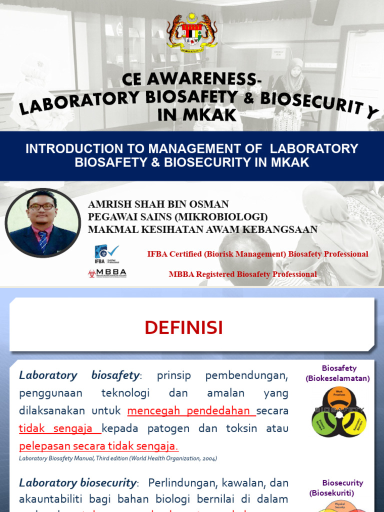 Panduan Biosafety & Biosecurity | PDF
