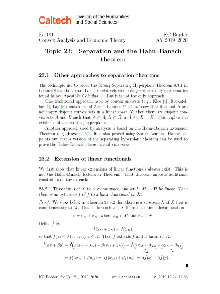 Lecture23 | PDF | Banach Space | Vector Space