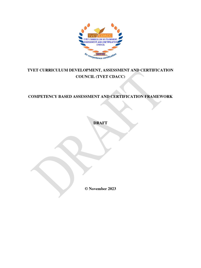 Assessment Framework Draft 28.11.23 | PDF | Business