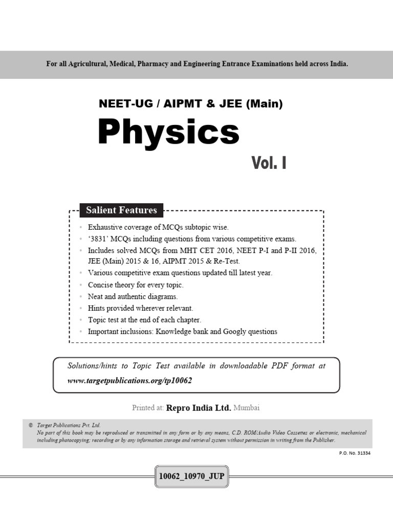 NEET & JEE Physics Comprehensive Guide | PDF | Physics | Force