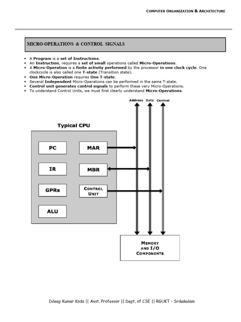 COA Unit-3 | PDF | Central Processing Unit | Integrated Circuit COA Unit-3 | PDF | Central Processing Unit | Integrated Circuit