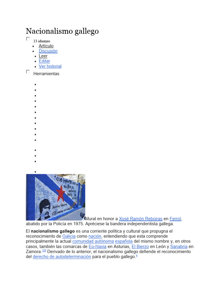 Nacionalismo gallego | PDF | Política de españa | Partidos políticos