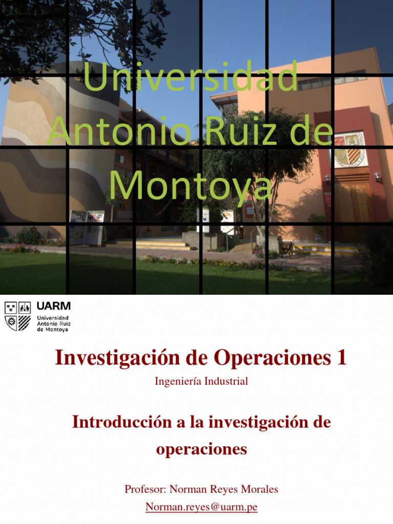 IOP1 - Unid 01 - 01 Introducción | PDF | Programación lineal | Mercado (economía)