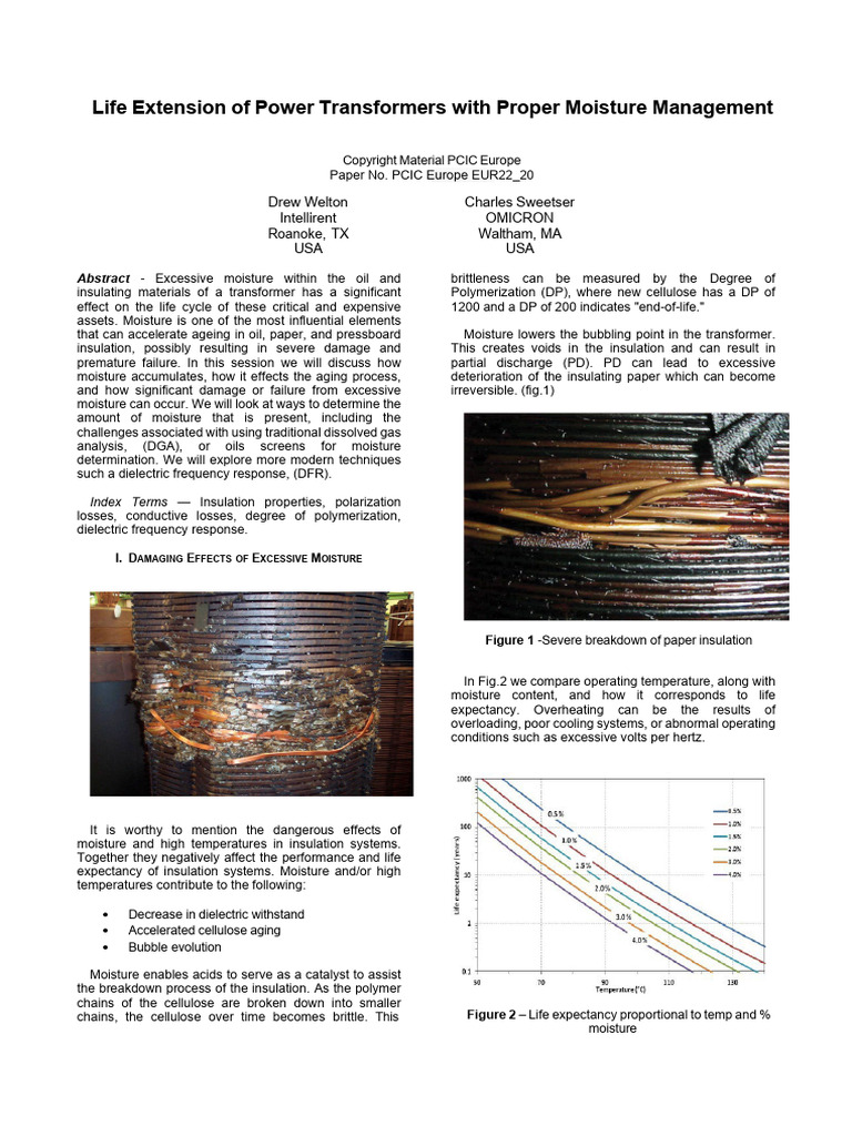 Moisture Measurement | PDF | Dielectric | Transformer
