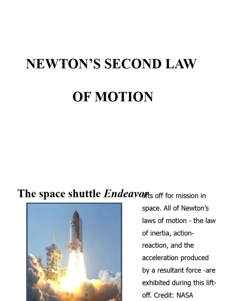Newton's Second Law | PDF | Force | Weight