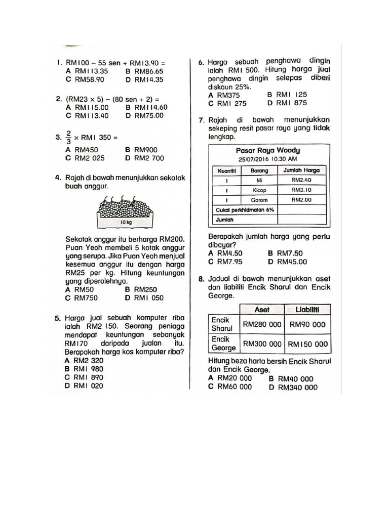 Latihan Wang T6 | PDF
