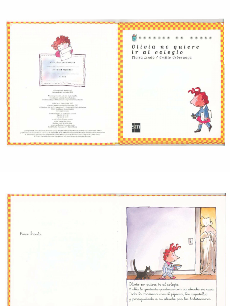 Olivia No Quiere Ir Al Colegio SCAN | PDF
