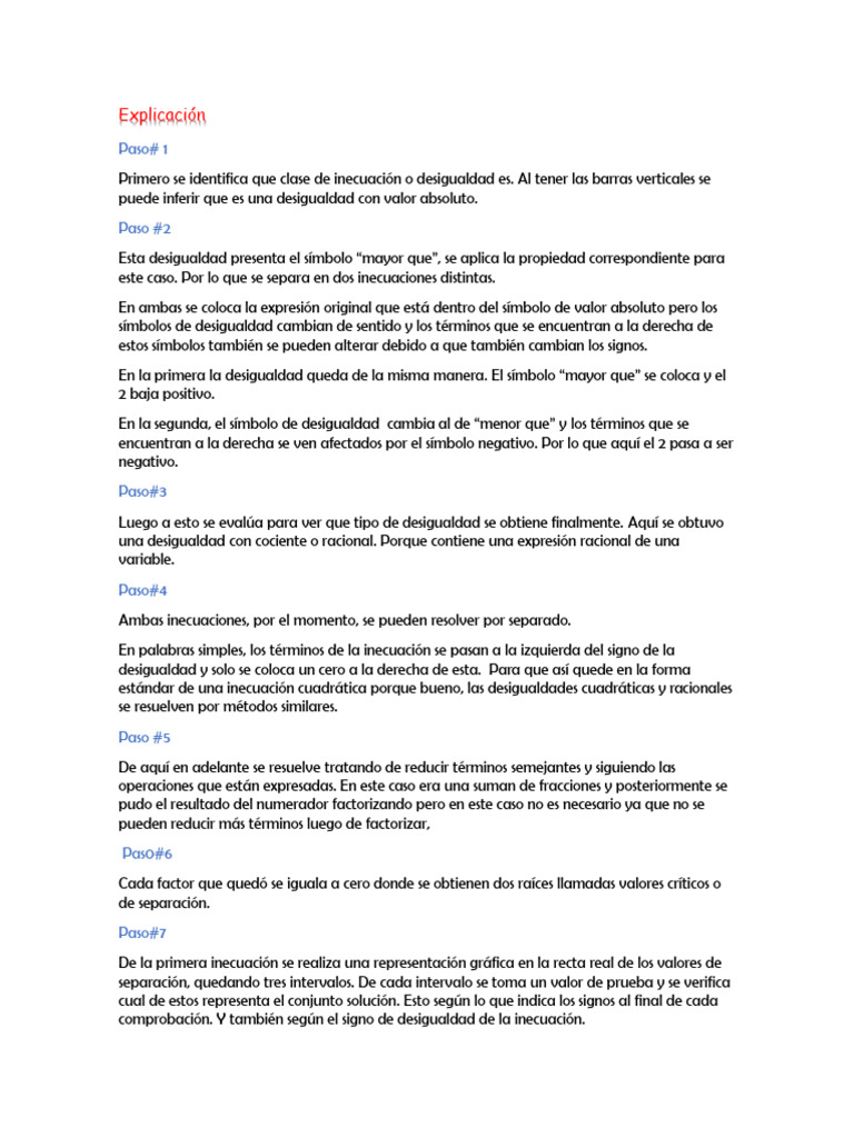 Explicación | PDF | Número racional | Intervalo (Matemáticas)