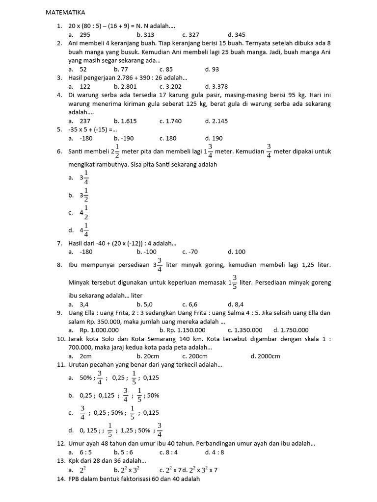 Latihan Soal ALIF | PDF