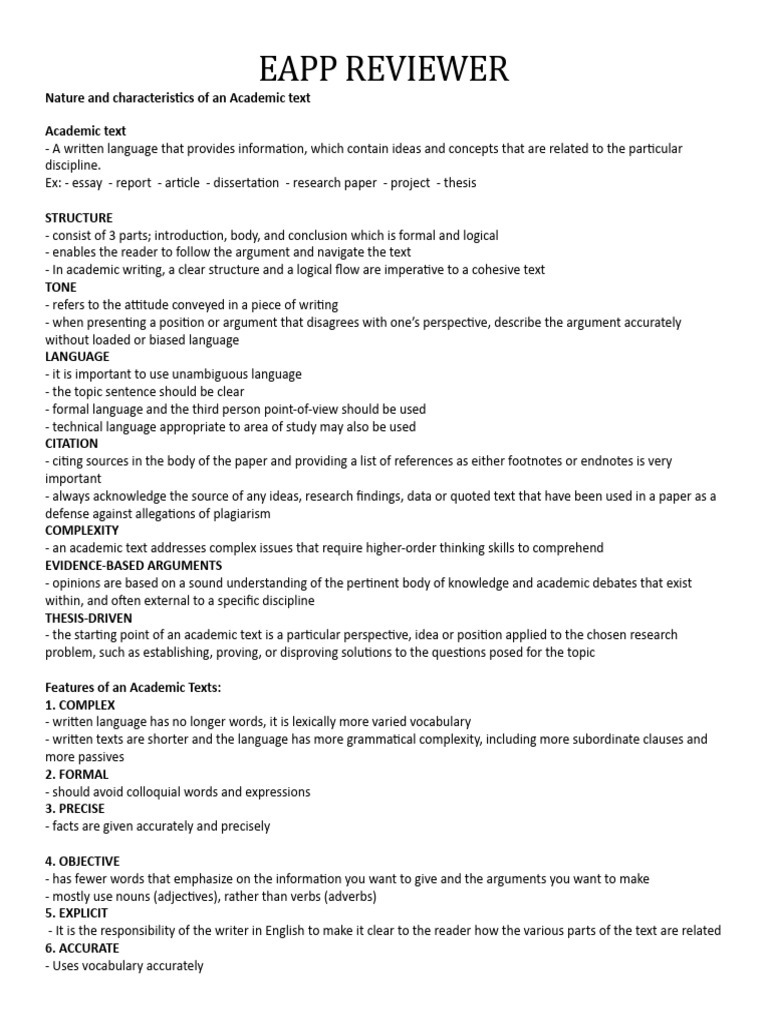 Eapp Reviewer | PDF | Subject (Grammar) | Word