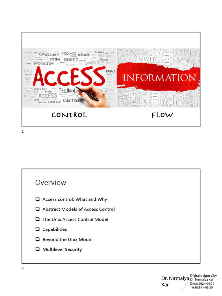 Access Control Models and Mechanisms | PDF | Access Control | Superuser