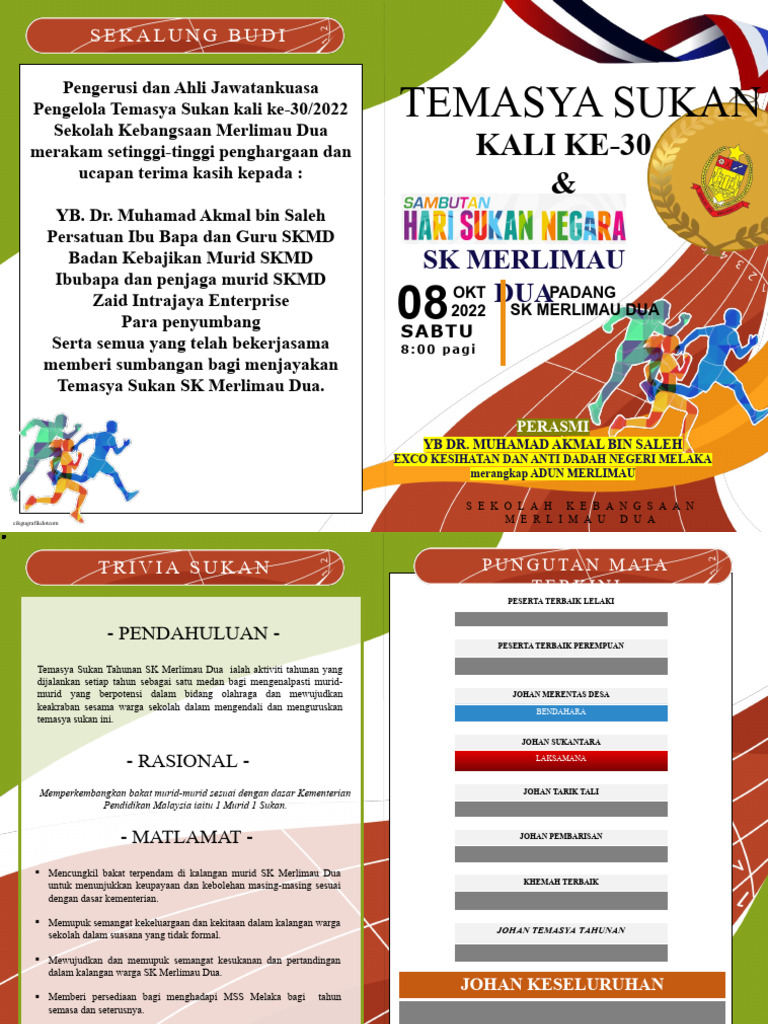 BUKU PROGRAM SUKAN TAHUNAN 2022 | PDF
