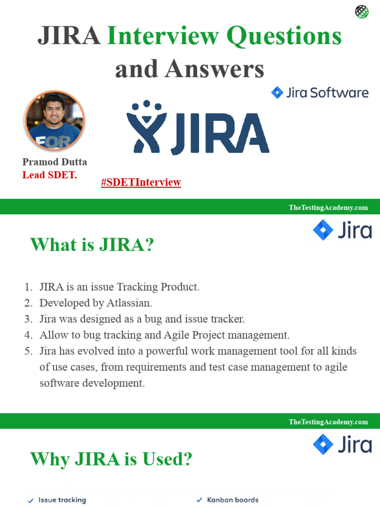 JIRA Interview Questions and Answers | PDF | Agile Software Development ...