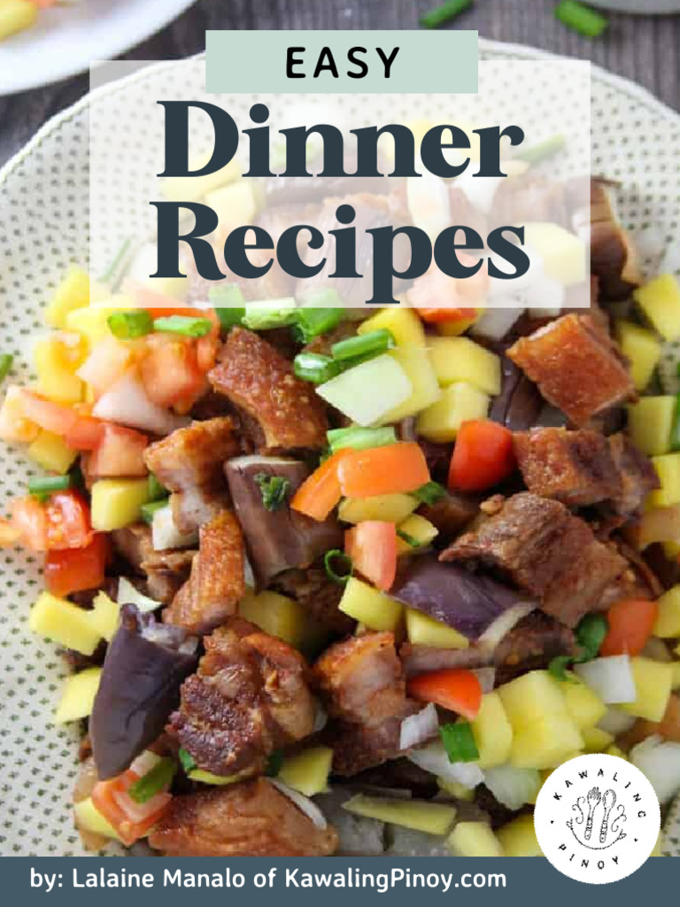 10 Kawaling Pinoy Dinner Recipes | PDF | Sauce | Stir Frying