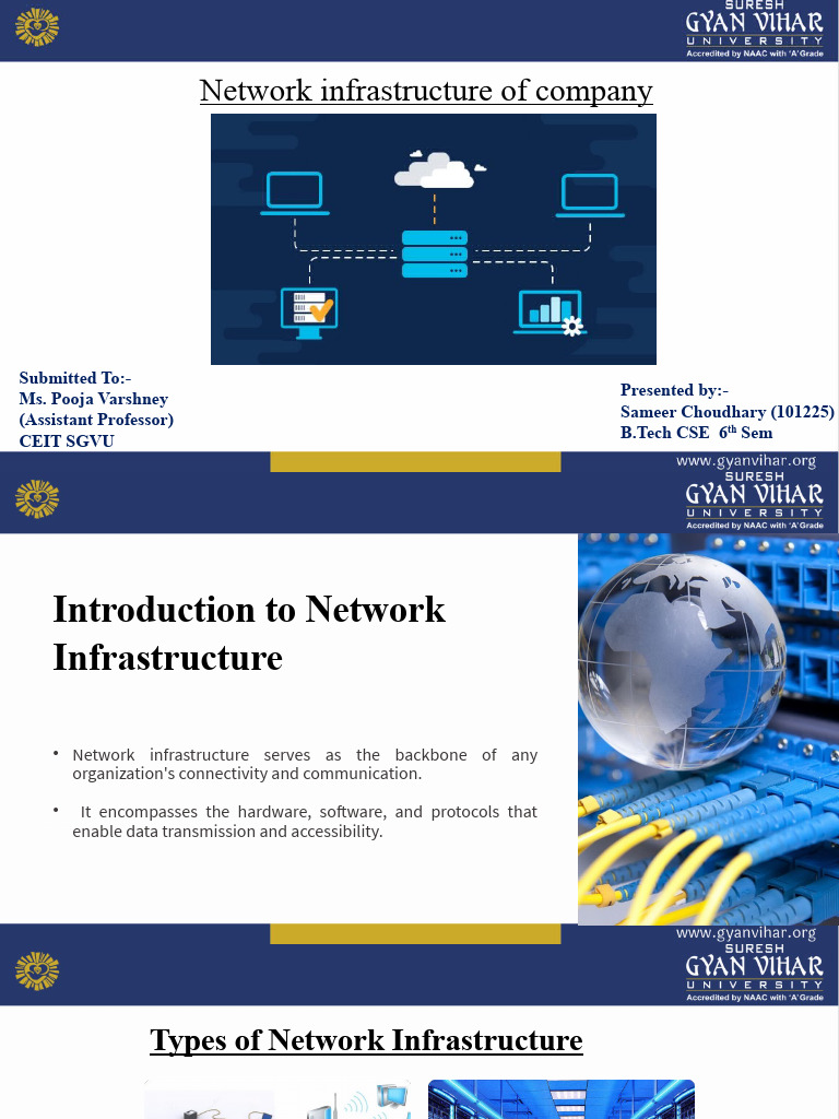 Presentation On Network-Infrastructure | PDF | Computer Network | Local Area Network