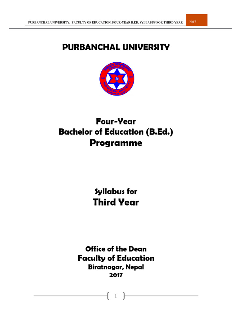 4year BEd 3rd Year Syllabus | PDF | Curriculum | Communication