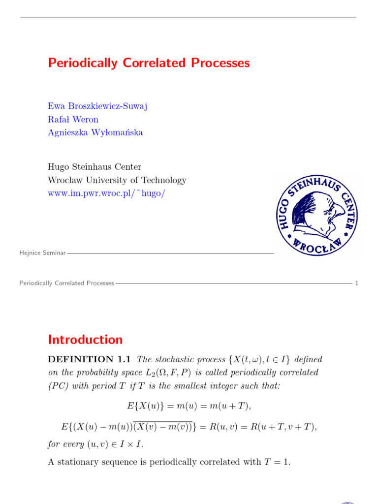 Hejnice PCP Main | PDF | Stationary Process | Applied Mathematics