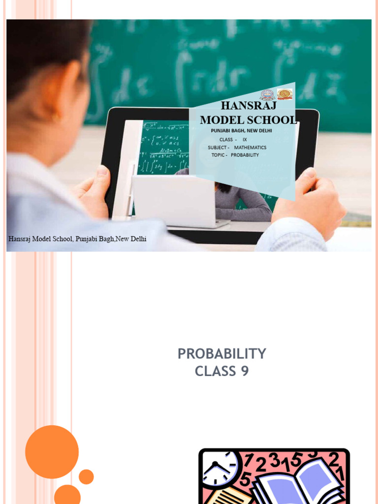 Probability Class 9 Mathematics | PDF | Probability | Experiment