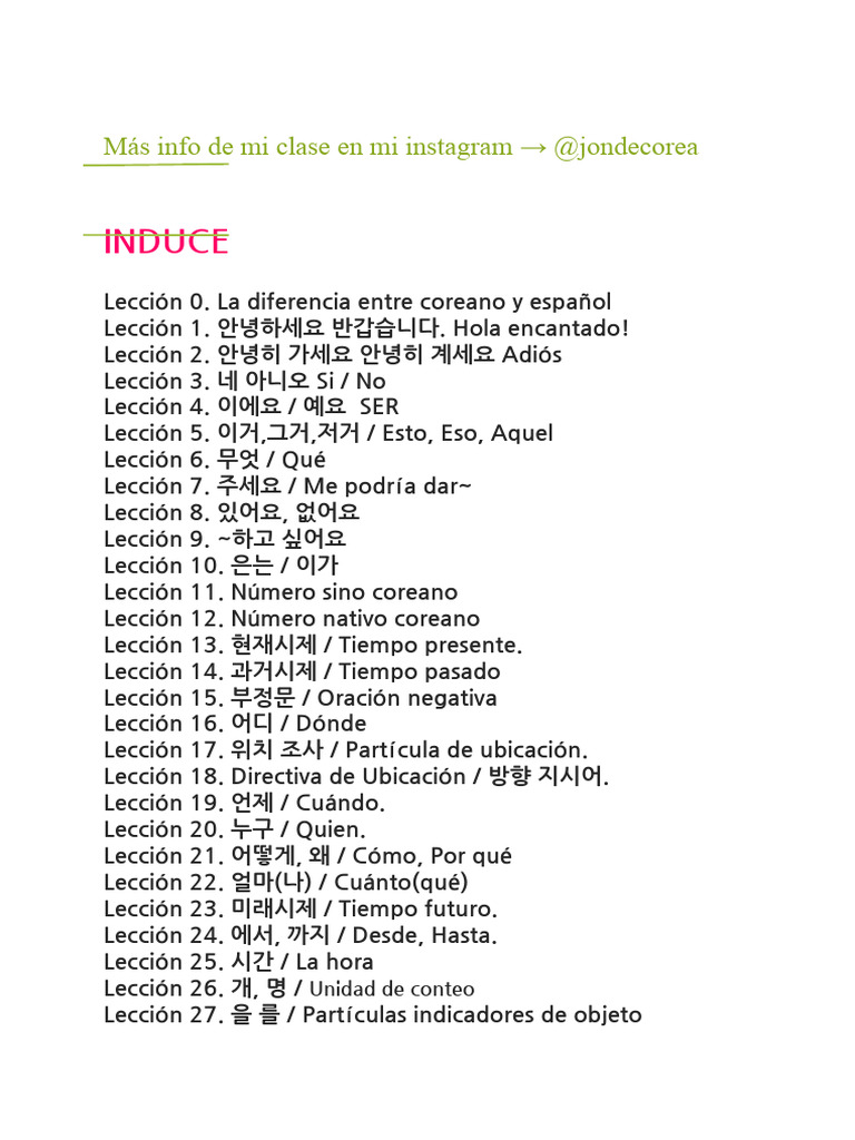 Gramatica Coreana de Jon Vol.1 | PDF | Verbo | Adjetivo