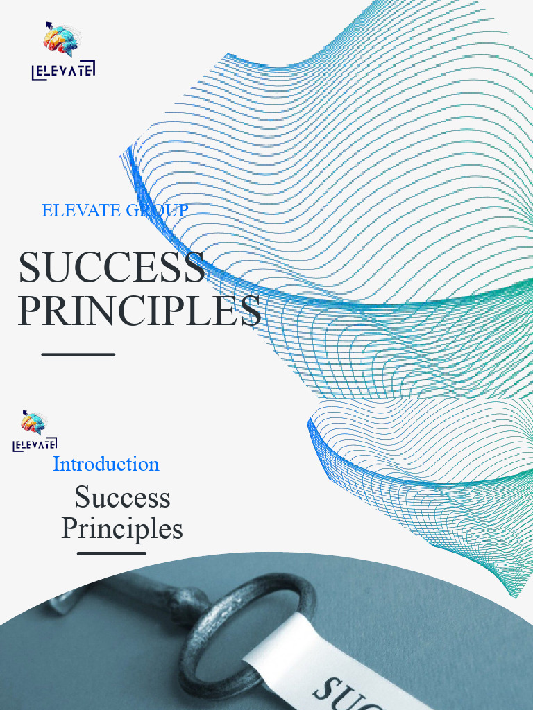 SUCCESS PRINCIPLES | PDF | Psychology | Cognition