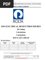 DG Sizing Calculation Rev00 | PDF | Physical Quantities | Electrical ...