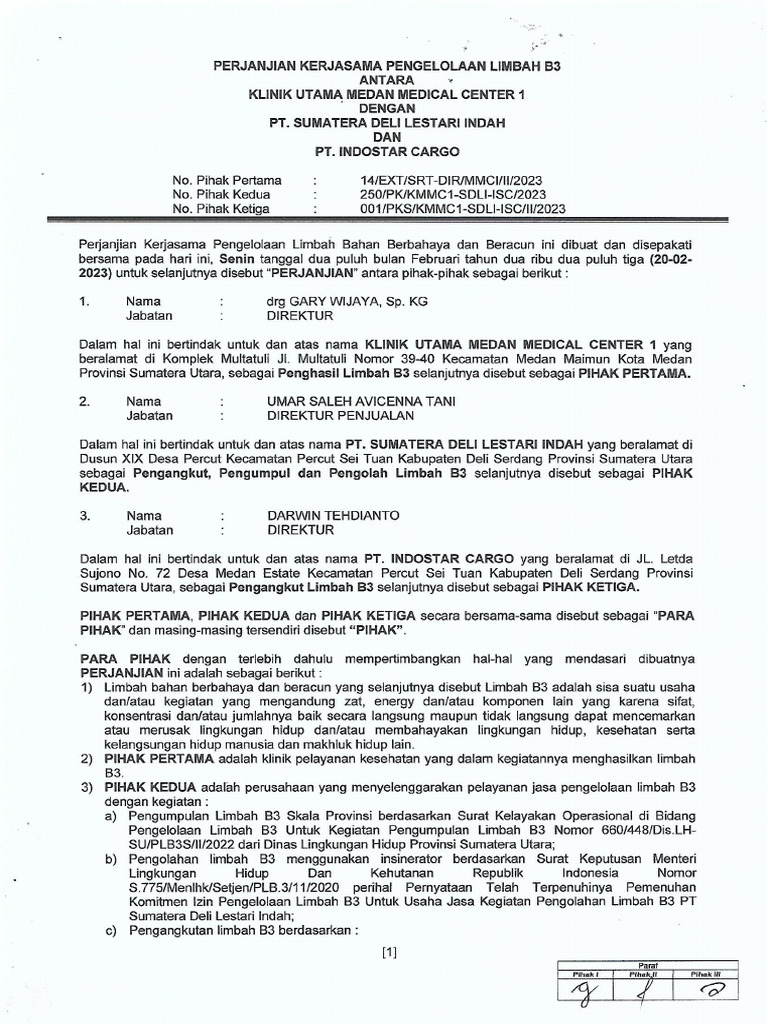 PKS Pengolahan Limbah Cair Dan Padat Laboratorium Klinik MMC I | PDF