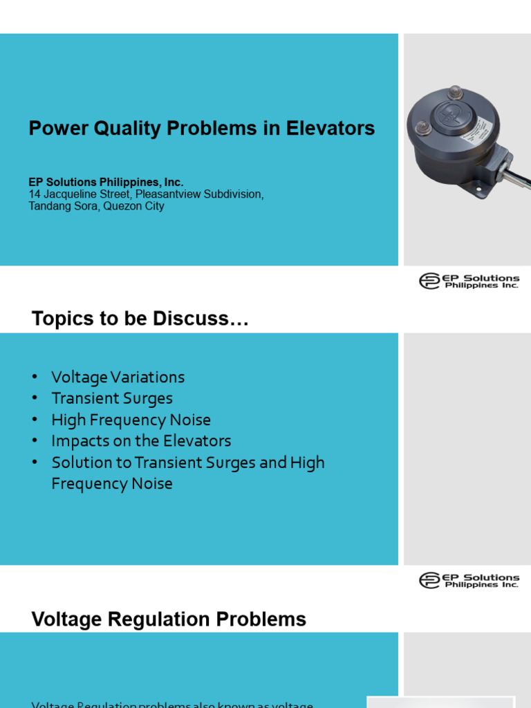 EP Filters For Elevators | PDF | Electricity | Electrical Engineering