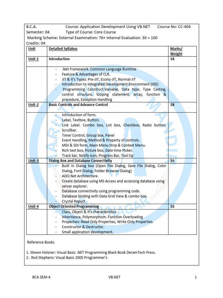 Vbnet 1 To 4 | PDF | Data Type | Parameter (Computer Programming)