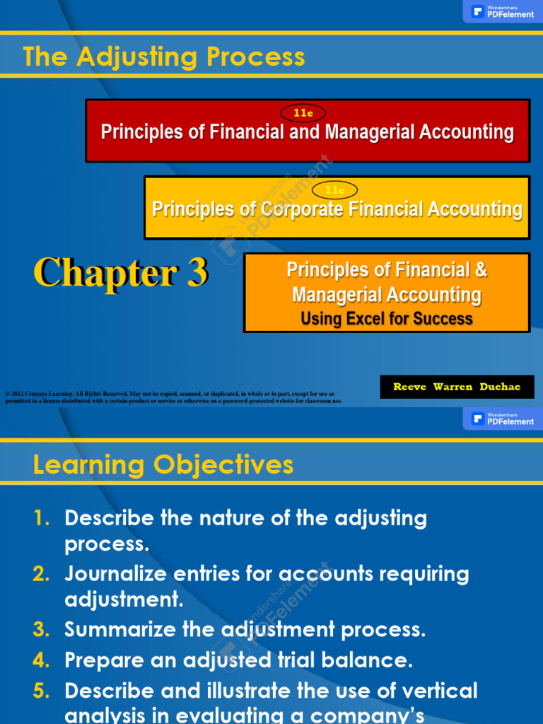 Chap 3 - The Adjusing Process | PDF | Revenue | Accounting