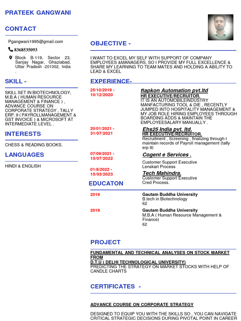 Prateek Gangwani 8368535093.... | PDF | Recruitment | Human Resources