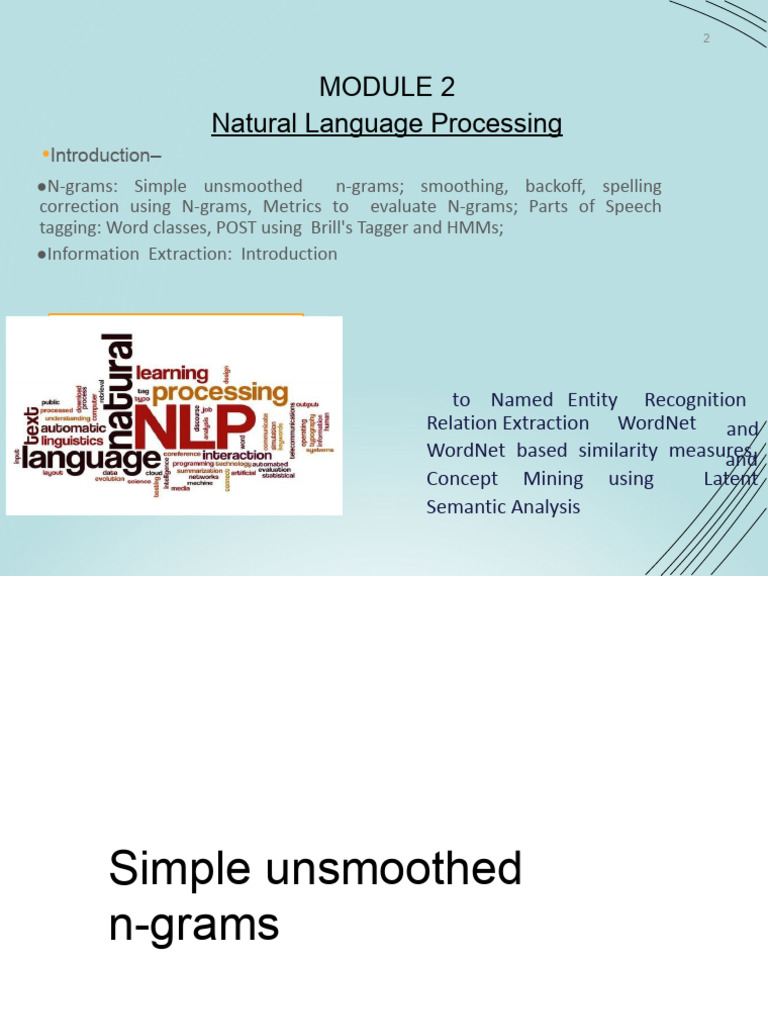 NLP m2 | PDF | Part Of Speech | Linguistics