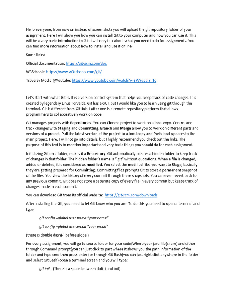 CSE_102_Git_Instructions | PDF | Computer File | Operating System Families