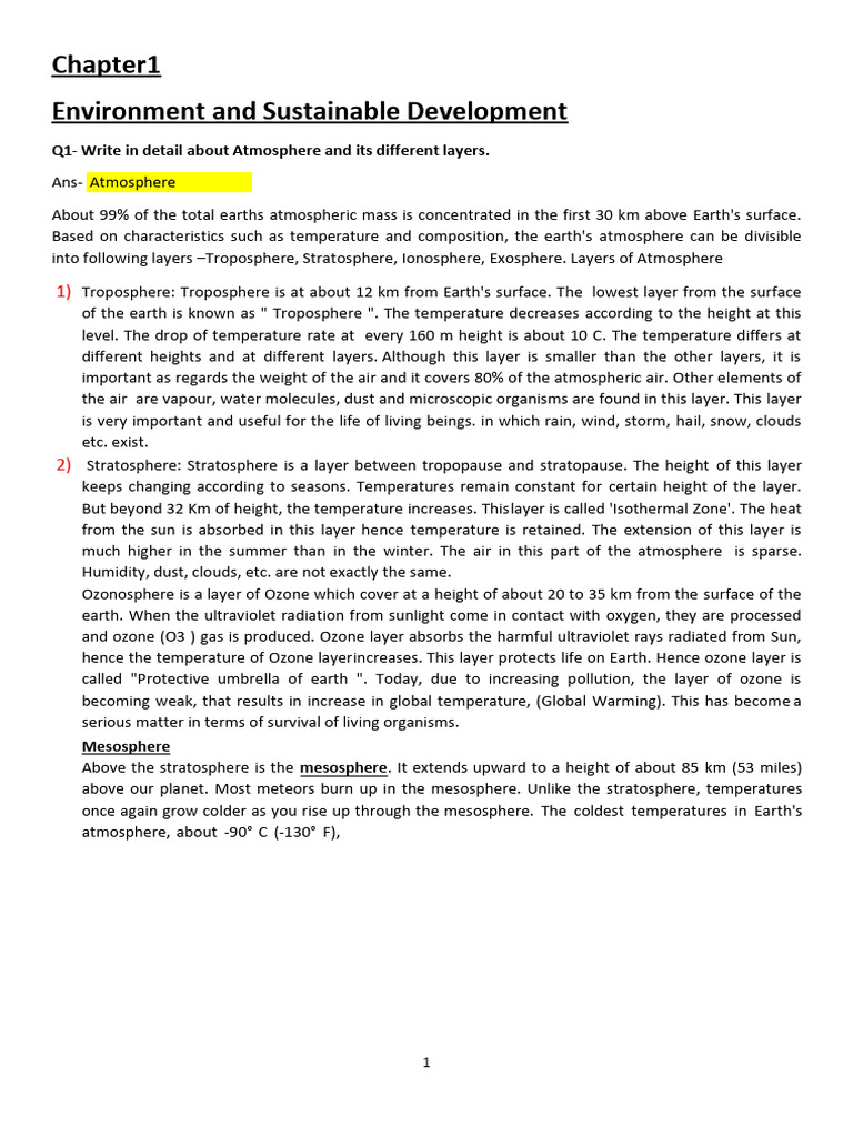 11th Evs Assignment 2023-2024 | PDF | Atmosphere Of Earth | Food Web 11th Evs Assignment 2023-2024 | PDF | Atmosphere Of Earth | Food Web